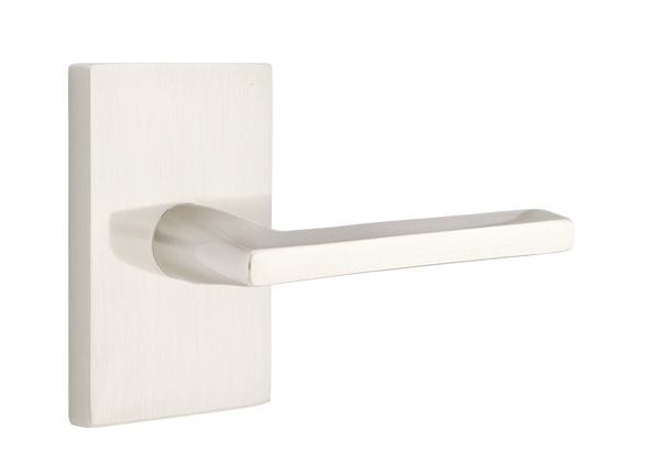 Emtek Helios Lever with Modern Rectangular Rosette — Order Stylish Door ...